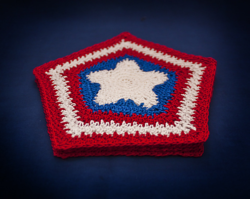 Ravelry: Star Spangled Coasters pattern by Hearts & Wheels