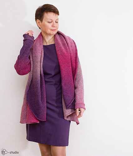 Ravelry: Oversize Multiwear Coat pattern by ToBeStudio
