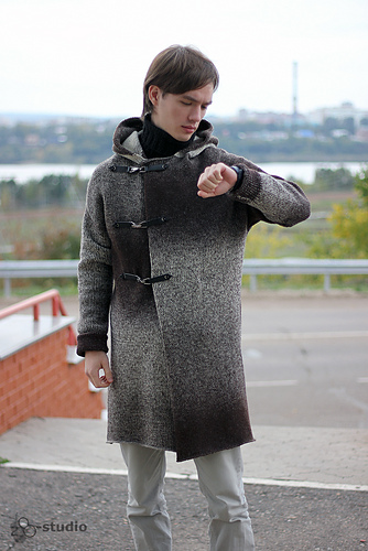 Ravelry: "An Old Monk" Knitted Coat pattern by ToBeStudio
