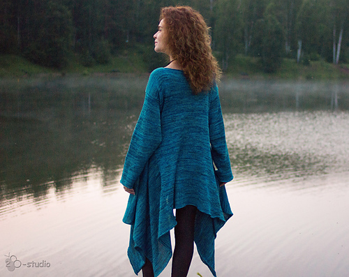Ravelry: Indian Blue Sweater Dress pattern by ToBeStudio