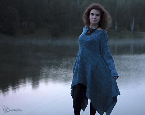 Ravelry: Indian Blue Sweater Dress pattern by ToBeStudio
