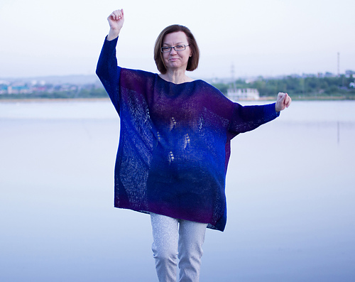 Ravelry: «Midnight blue» Sweater pattern by ToBeStudio
