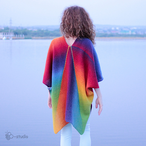 Ravelry: Vibrant color poncho pattern by ToBeStudio