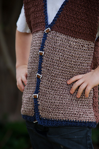 Ravelry: Textured Cotton Sweater Vest pattern by Melanie Padron