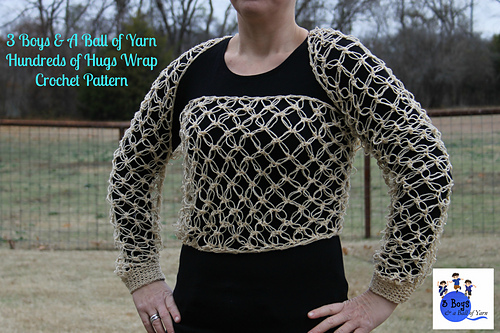 Ravelry: Hundreds of Hugs Wrap pattern by Melanie Padron