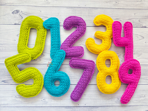 Ravelry: Mini Number 2 Two Kawaii Cuddler® pattern by Donna Beavers