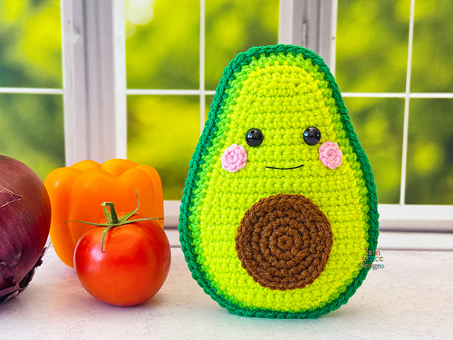 Ravelry: Mini Avocado Kawaii Cuddler® pattern by Donna Beavers