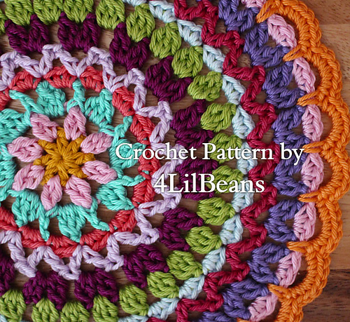 Ravelry: Flower Mandala pattern by 4Lil Beans
