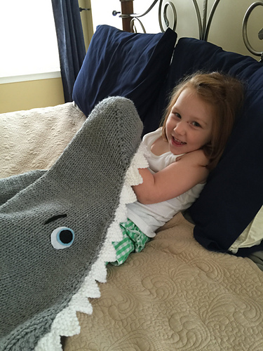 Ravelry: Shark Attack Lap Blanket pattern by Angie Hartley