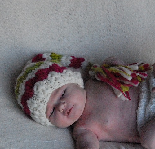 Ravelry: Long Tail Striped Thick-Thin Hat pattern by Angie Hartley