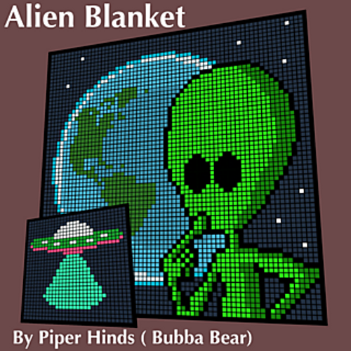 Ravelry: Alien Afghan C2C pattern by Piper Hinds