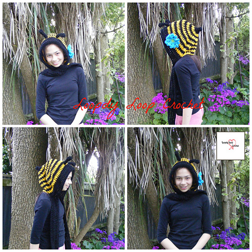 Ravelry: Jitterbug Ladybug and Bumblebee Scoodies pattern by Donna Knox