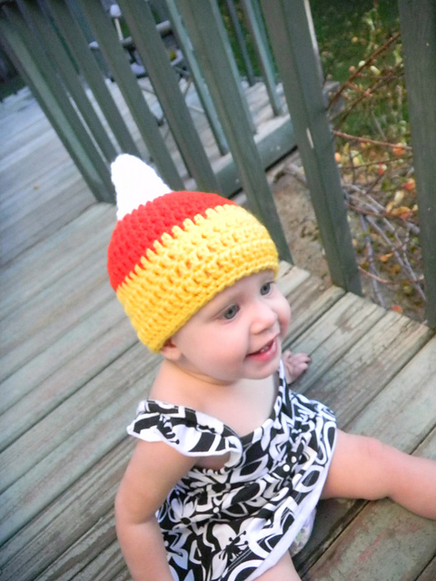 Ravelry: Cute Candy Corn Hat pattern by Cadi Schmidt