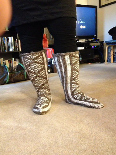 Ravelry: Mukluk Style Slipper Boots pattern by Maia Diana MacGregor-O ...