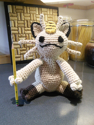 Ravelry: Meowth Pokemon Amigurumi pattern by Molly Putman