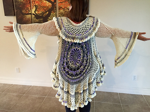 Ravelry: Lotus Mandala Duster pattern by Regina Weiss