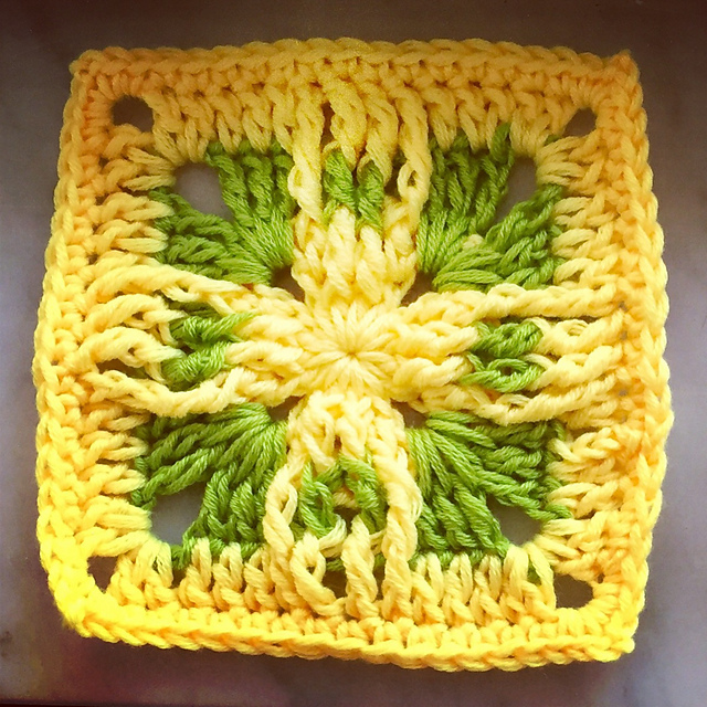 Ravelry: ACountryYarn's Day 121 Native Sun Square