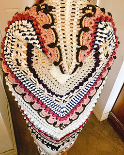 Ravelry: ACountryYarn's Lost in Time Hooded Shawl