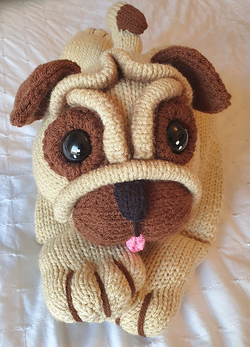 Ravelry: Percival The Pug Pyjama / Hot Water Bottle Case pattern by ...