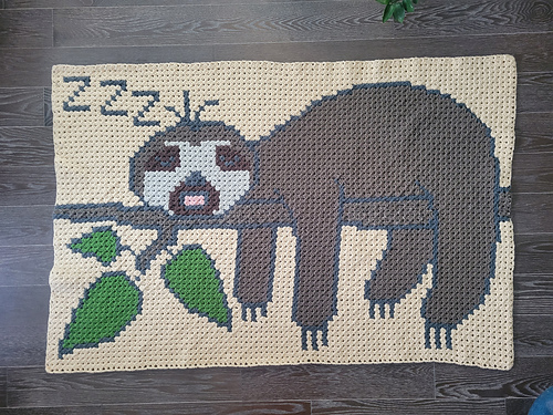 Ravelry: Sloth Blanket pattern by AJT Crafts