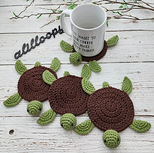 Ravelry: Sea Turtle Coaster pattern by Nikki Little