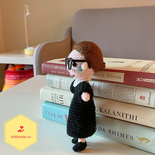 Ravelry: Ruth Bader Ginsburg (RBG) Doll pattern by EunJi An