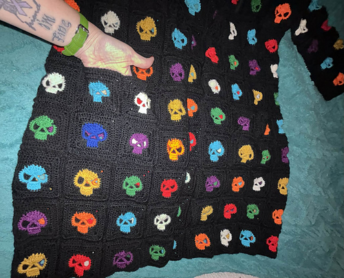 Ravelry: Granny Skull square Cardigan pattern by Sami Sindall