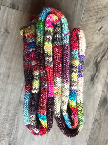 Ravelry: RagTag Scarf pattern by Katie Cannon Designs