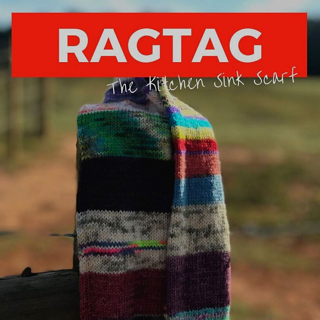 Ravelry: RagTag Scarf pattern by Katie Cannon Designs