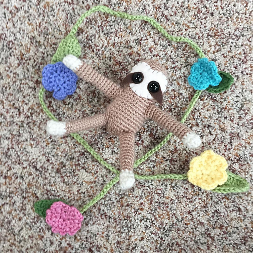 Ravelry: Baby Sloth Plushie with Bow pattern by Sweet Softies