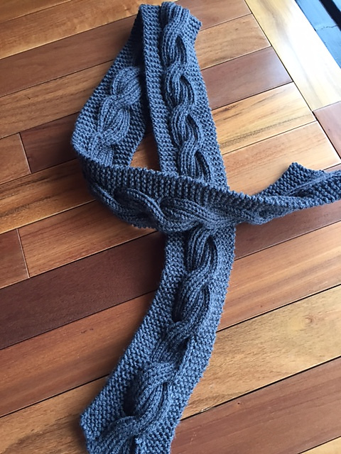 Ravelry: Reversible Cable Scarf pattern by Ellen Graves