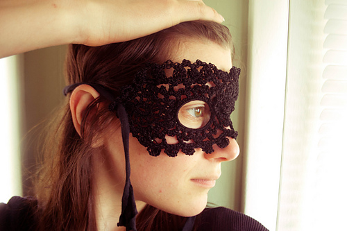 Ravelry: Crochet Lace Mask pattern by Abigail Nicole