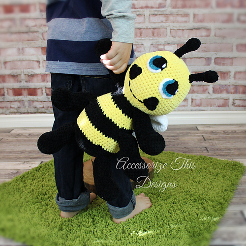 Ravelry: "Buzz" the Bee Cuddle Buddy pattern by Darling Maple Designs