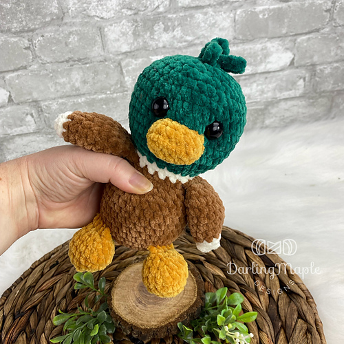 Ravelry: Pocket Pal Mallard Duck pattern by Darling Maple Designs