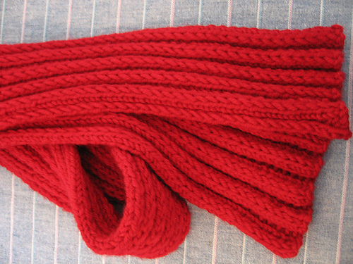 Ravelry: 3x3 Slip Stitch Scarf pattern by Barbara Kobayashi