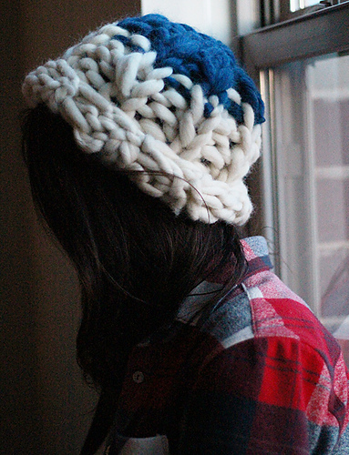 Ravelry: Giant Knit Chunky Slouch Beanie pattern by Addie Gecas