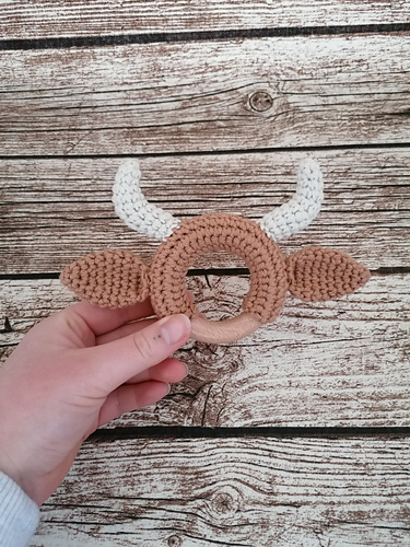 Ravelry: Highland Cow Teething Ring/Teether pattern by Adele Daisy Crochet