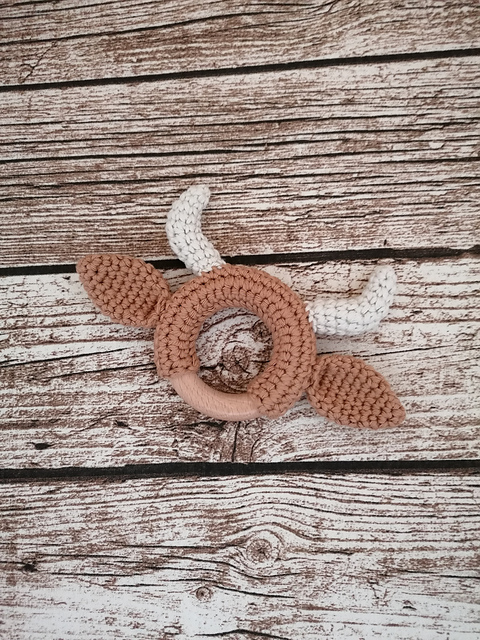 Ravelry: Highland Cow Teething Ring/Teether pattern by Adele Daisy Crochet