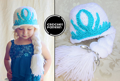 Ravelry: Crochet Crowned Elsa Hat pattern by Rebecca Lueck