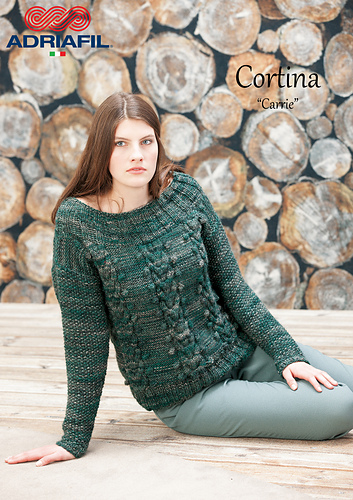 Ravelry: Adriafil Carrie Pullover pattern by Adriafil Yarn