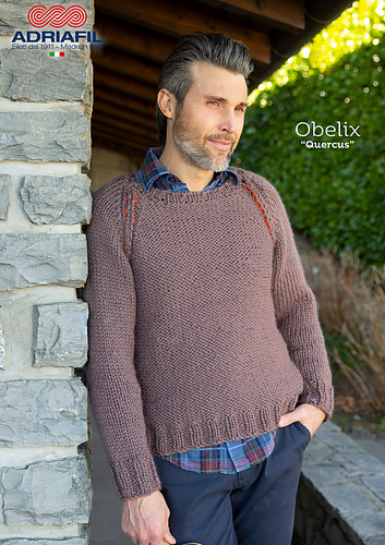 Ravelry: Adriafil Quercus pullover pattern by Adriafil Yarn
