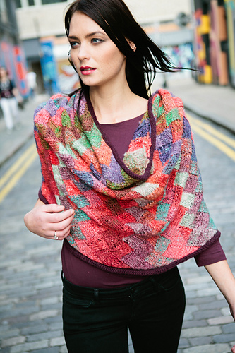 Ravelry: Noro Entrelac Snood pattern by Kim Botly