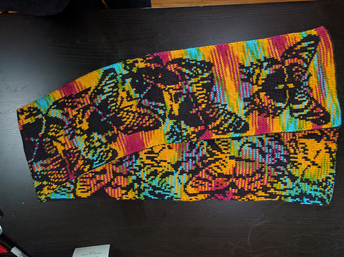 Ravelry: Madagascan Sunset Moth Scarf pattern by Tania Richter