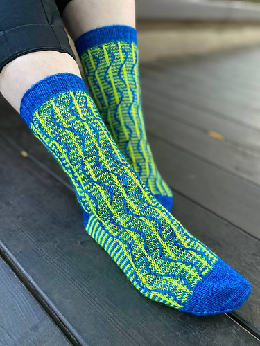 Ravelry: Illusion Socks pattern by Alena Malevitch