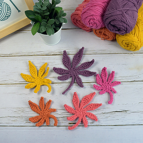 Ravelry: Marijuana Leaf pattern by Crazy Sheep Studio