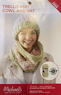 Ravelry: Trellis Knit Cowl and Hat pattern by Loops & Threads™ Design Team