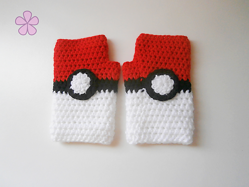 Ravelry: POKEMON mitts _ M38 pattern by Melissa Flores