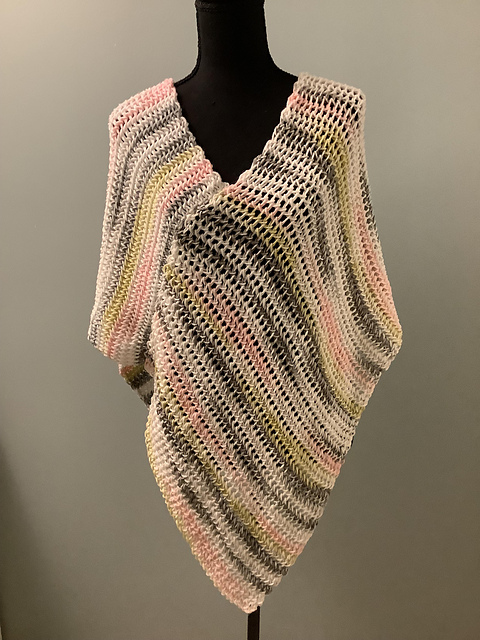 Ravelry: Dawn Poncho Loom Knit pattern by Ashley Kroes