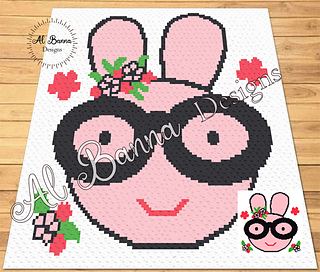 Ravelry: Spring Bunny C2C Graphgan pattern by Faiza Mushtaq