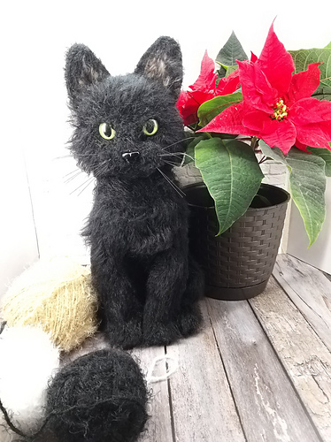 Ravelry: Realistic Black Cat pattern by Nataliia Gertsyk